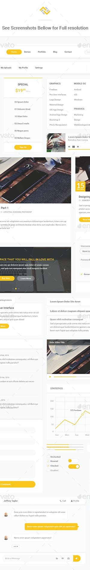Lizar Modern Web User Interface By Kemoboy Graphicriver