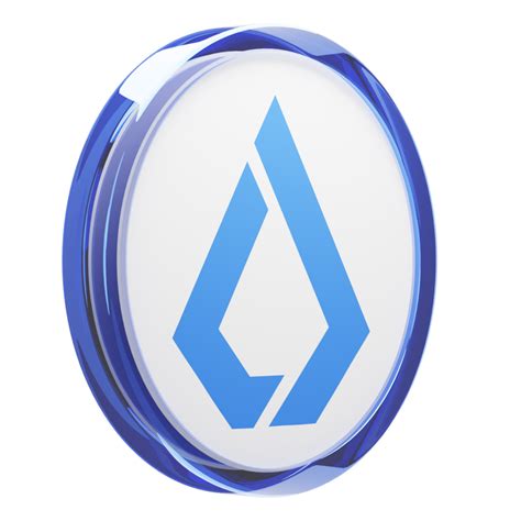 Lisk Lsk Glass Crypto Coin 3d Illustration 24093056 Png