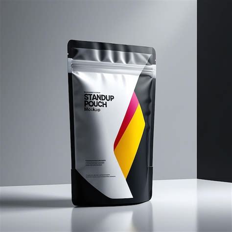 Unique Design Plastic Bag Mockup Premium Ai Generated Image