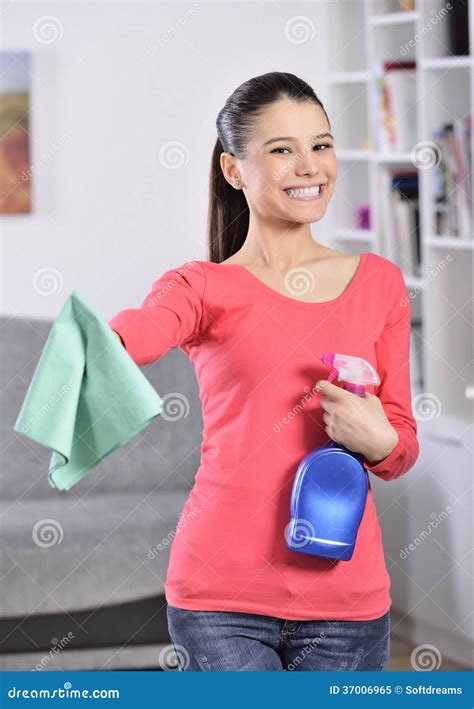Limpando A Casa Imagem De Stock Imagem De Housework 37006965