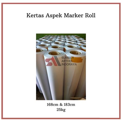 Jual Kertas Aspek Marker Roll Garment And Konveksi 1 Kg Shopee Indonesia