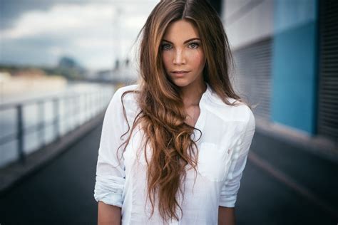 Face Women Model Portrait Long Hair Brunette Glasses Photography