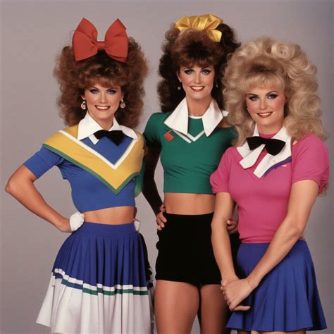Super Big Hair 1980s Crossdressing Cheerleaders In By Tabithao88 On