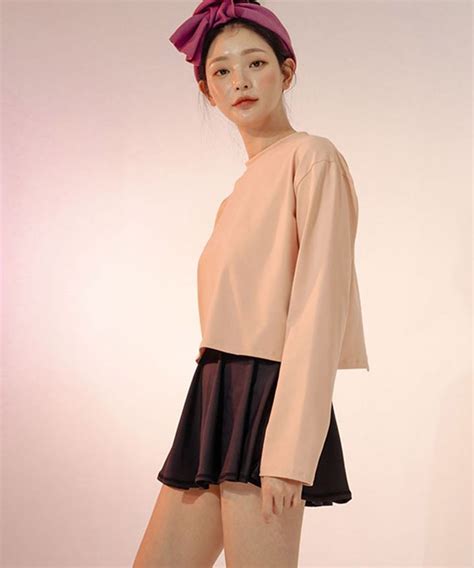벤디스 크롭 래쉬가드 여자 상의 뒷트임 케이지 M223