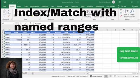 index match explained easily with named ranges youtube