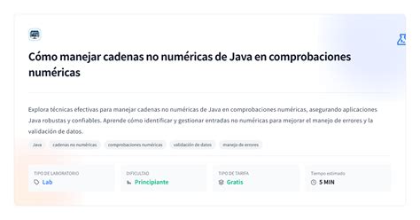 Cómo Manejar Cadenas No Numéricas De Java En Comprobaciones Numéricas