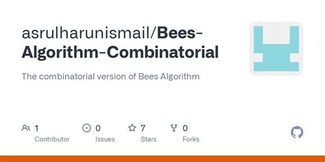 Github Asrulharunismailbees Algorithm Combinatorial The