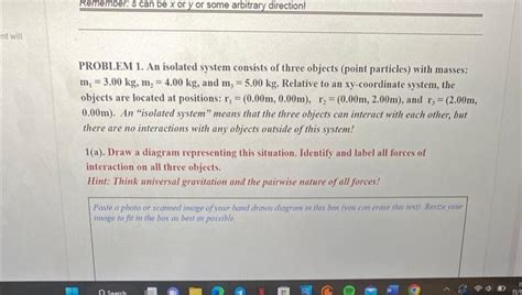 Solved PROBLEM 1 An Isolated System Consists Of Three Chegg