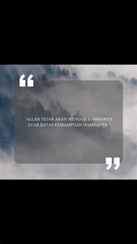 Kadangkala Kita Diuji Kanan Dan Kiri Atas Dan Bawah Sampai Satu Saat