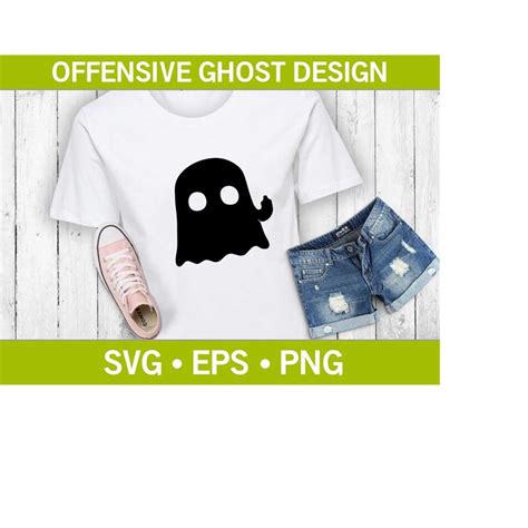 Ghost Giving Middle Finger Svg Fuck You Svg Middle Finger Inspire