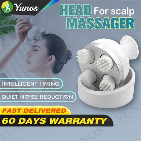 Yunos Electric Head Massager For Scalp Waterproof Body Physiotherapy