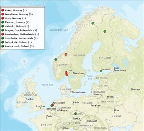 Locations Of Presently Deployed Rfi Monitoring Systems With The Number Download Scientific