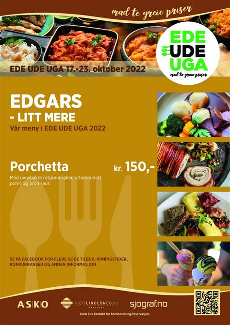 På Edgars Litt Mere Kan Du Spise Ede Ude Uga Mandal