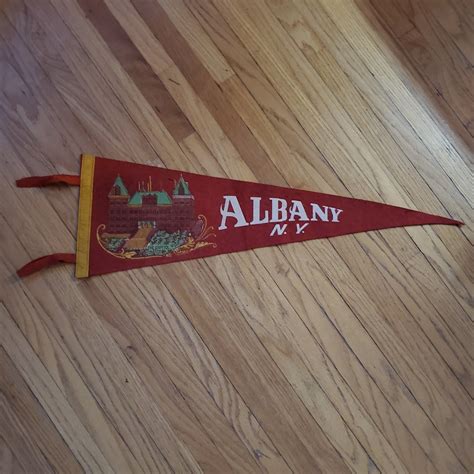 Vintage Pennant Albany New York Etsy