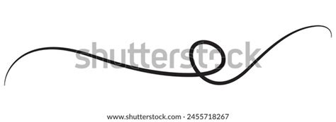 Squiggle Swirl Line Heart Hand Drawn Stock Vector Royalty Free