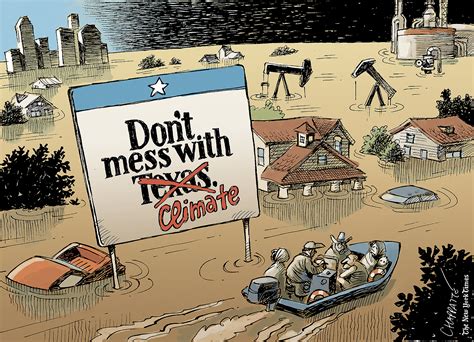 Texas Under Water Globecartoon Political Cartoons Patrick Chappatte