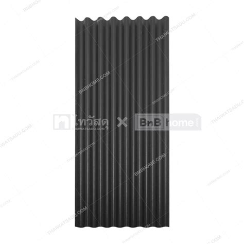 กระเบื้องลอนเล็ก ตราเพชร ขนาด 54 X 120 X 04 ซม สีไข่มุกดำ Bnb Home