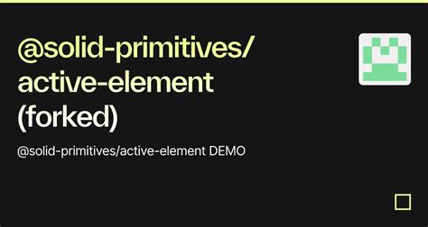 Solid Primitivesactive Element Examples Codesandbox