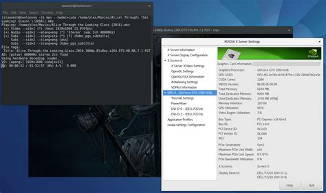 plex media player and mpv with cuda