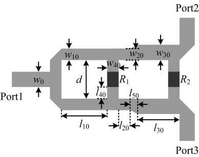Structure Of Wideband Wilkinson Power Divider Download Scientific Diagram