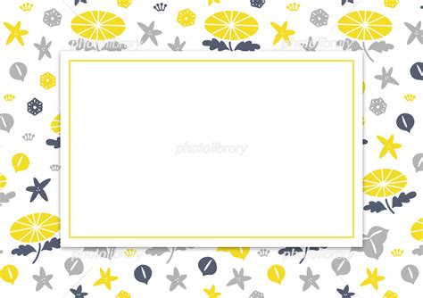 北欧風の植物パターンのフレーム イラスト素材 6493546 フォトライブラリー Photolibrary