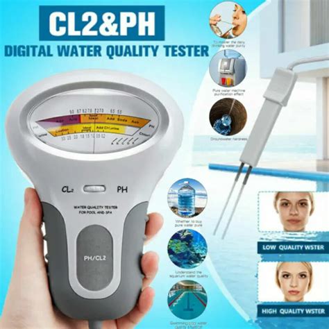 Elektronischer Wassertester F R Chlor Und Ph Wert Pool Messger T