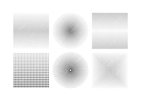 Premium Vector Pop Art Background Collection Halftone Dot Pattern Comic Style Template