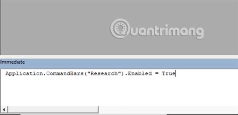 Cách tắt Research trong Excel QuanTriMang com