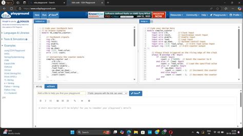 rtl verilog digitaldesign edaplayground codingchallenge hariharan sundararajan