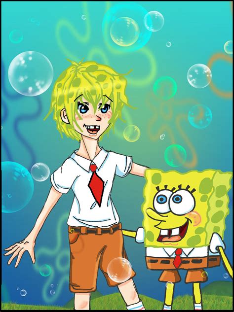 Human Spongebob By Tropicalrainbowkitty On Deviantart