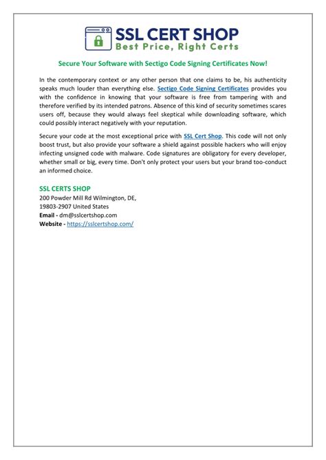 Ppt Secure Your Software With Sectigo Code Signing Certificates Now Powerpoint Presentation