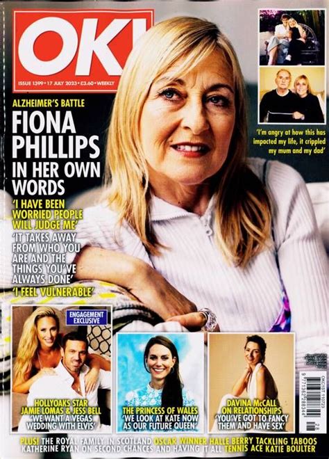 Ok Magazine Fiona Phillips Cover 17 July 2023 Issue 1399
