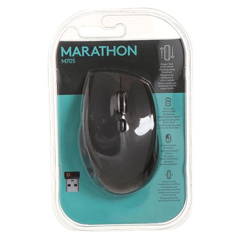 Logitech M705 Marathon Wireless Mouse Black 1000 Dpi 3 Year Battery Life Shopee Thailand