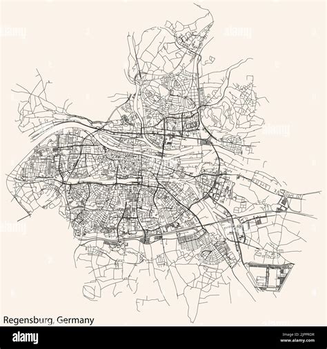 Mappa Di Ratisbona Immagini Vettoriali Stock Alamy