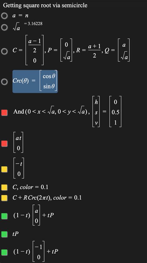 Animation Of Geometric Construction For Finding Square Root Via The