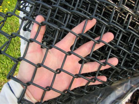 9 Gauge Pvc Coated Chain Link Fence Black Vinyl Coated Chain Link Fence