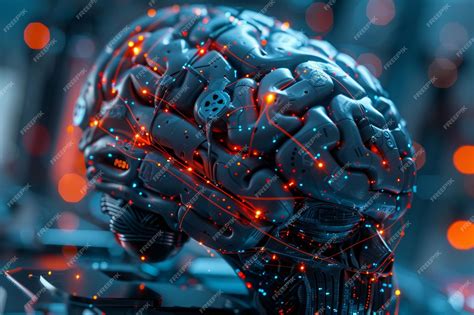Premium Photo Futuristic Ai Braincomputer Interfaces