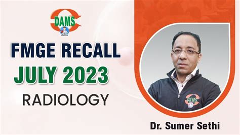 Fmge July 2023 Recall Radiology Dr Sumer Sethi Youtube