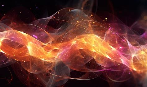 Premium Ai Image Abstract Swirl Particles Ray Tracing In The Style Of