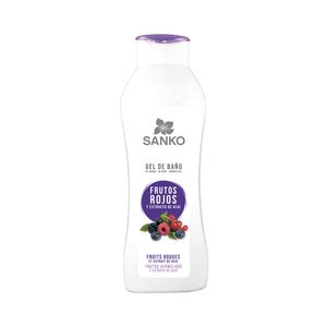 SANKO Gel para baño o ducha con frutos rojos y extracto de Acai SANKO