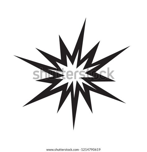 Explosion Icon Bang Icon Vector Stock Vector Royalty Free 1214790619