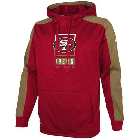 Mens San Francisco 49ers New Era Scarlet Combine Authentic Rise