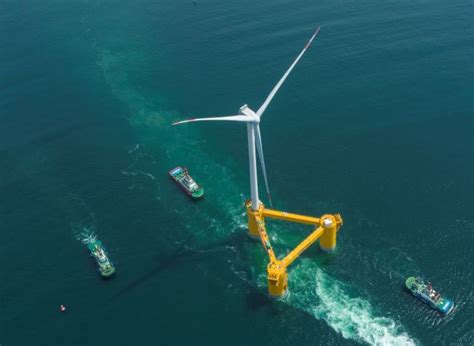 Chinas First Deep Sea Floating Wind Turbine Heads Offshore Ichongqing