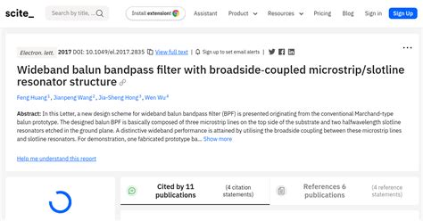 Wideband Balun Bandpass Filter With Broadside‐coupled Microstrip