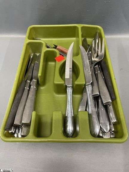 Flatware In Plastic Organizer Christys