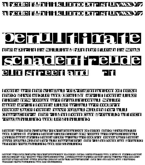 Negative Space Font