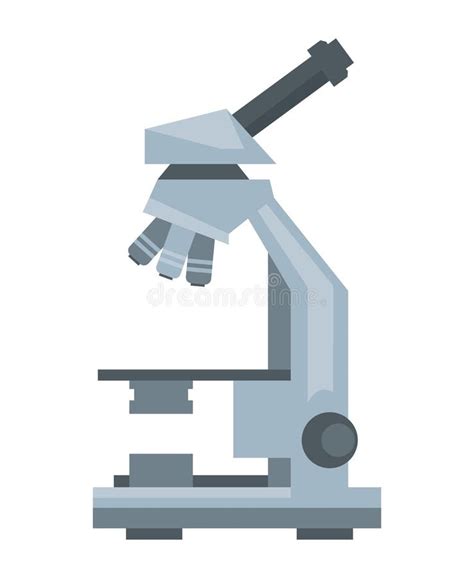 Microscope Laboratory Equipment Stock Vector Illustration Of Medical