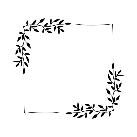 Elegant Leaf Border Design