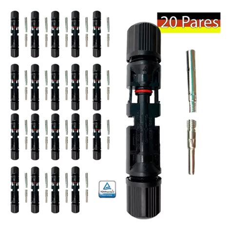 Conector Mc Panel Solar Pares Hembra Y Macho Envío gratis