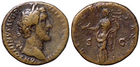 Antoninus Pius 138 161 Ad Sestertius With Felicitas Roman